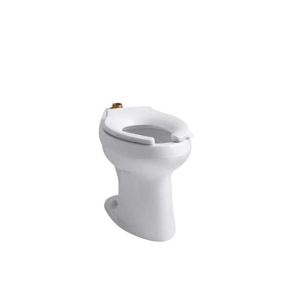 Kohler Highline Elongated Toilet Bowl Only In White K 4405 0 The Home Depot