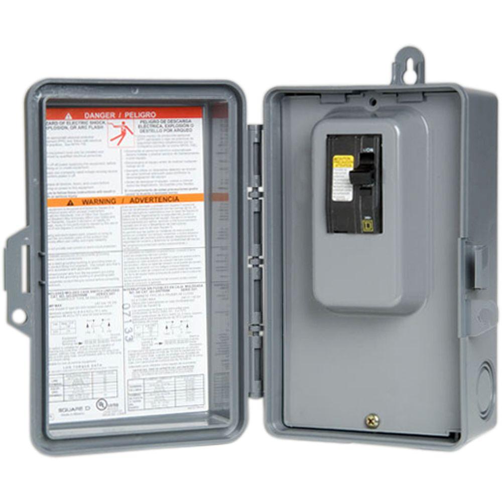 Square D QO 60 Amp 240-Volt 7.5 kW Non-Fuse AC Disconnect-QO200TRNM ...