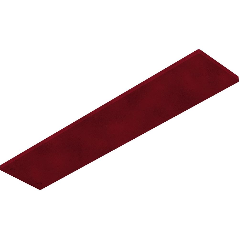 Ekena Millwork 0.25 in. x 3 in. x 14 in. Steel Hammered Bright Red ...