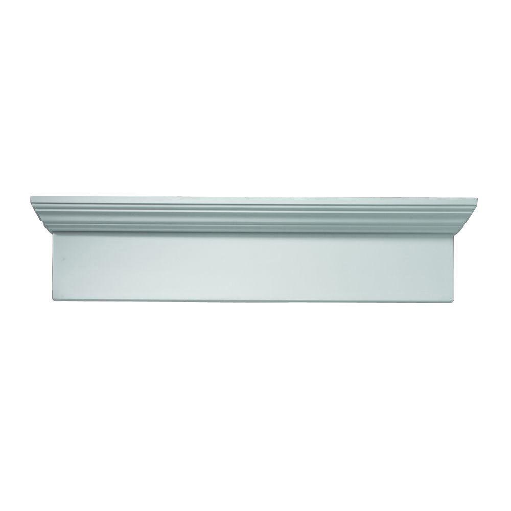 Fypon 54 in. x 9 in. x 4-1/2 in. Polyurethane Window and Door Crosshead ...