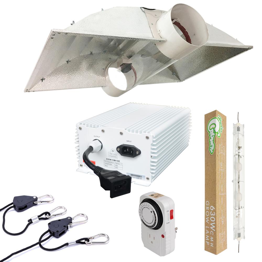 Hydro Crunch 630-Watt DE CMH Ceramic Metal Halide Grow Light System ...