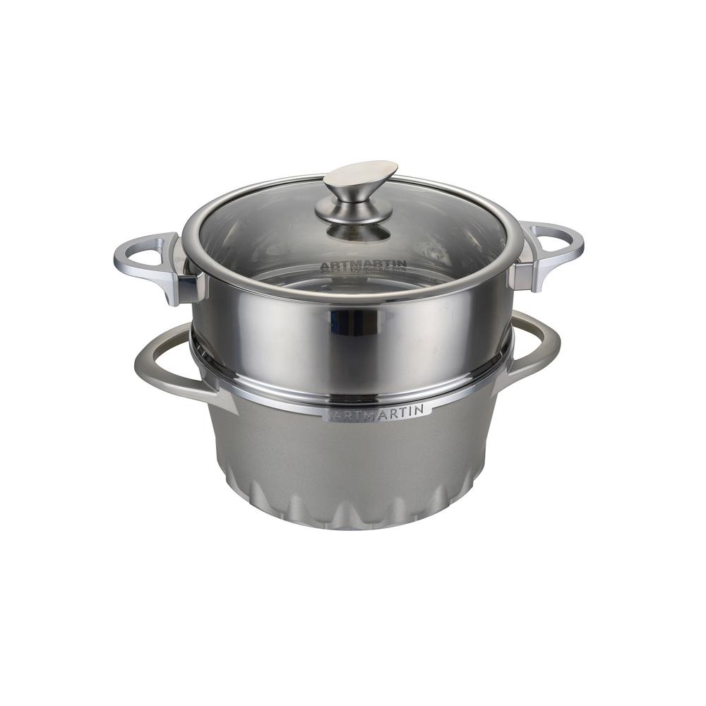 AMERCOOK 10 in. ARTMARTIN Induction Bottom Non-Stick Ceramic Coated ...