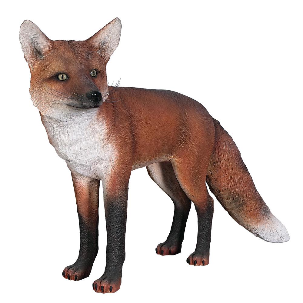 Design Toscano 24 in. H European Red Fox Statue-NE100103 - The Home Depot