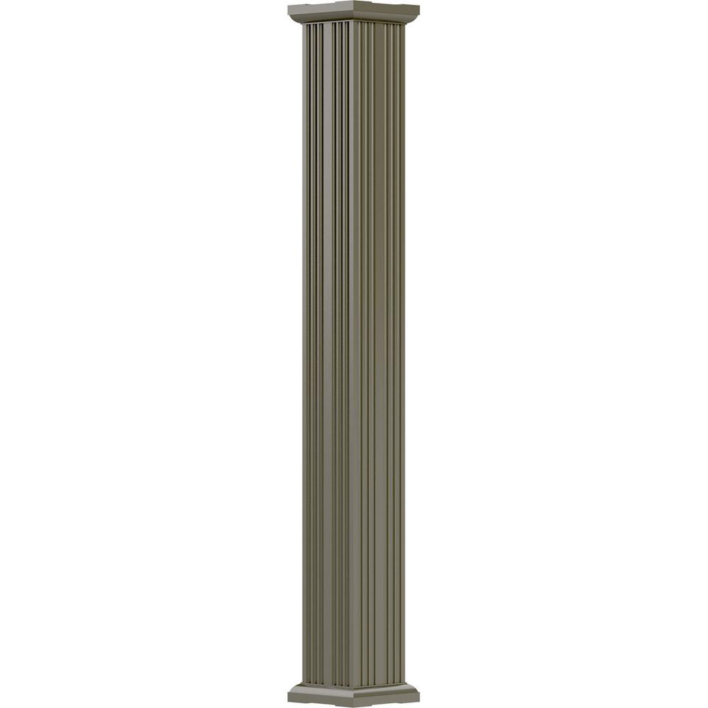 AFCO Industries 12' x 8" Endura-Aluminum Column, Square Shaft (Post ...