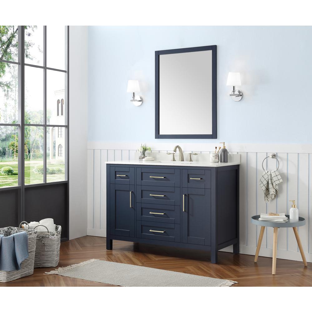 Blue - Single Sink - 48 Inch Vanities - Bathroom Vanities with Tops ...