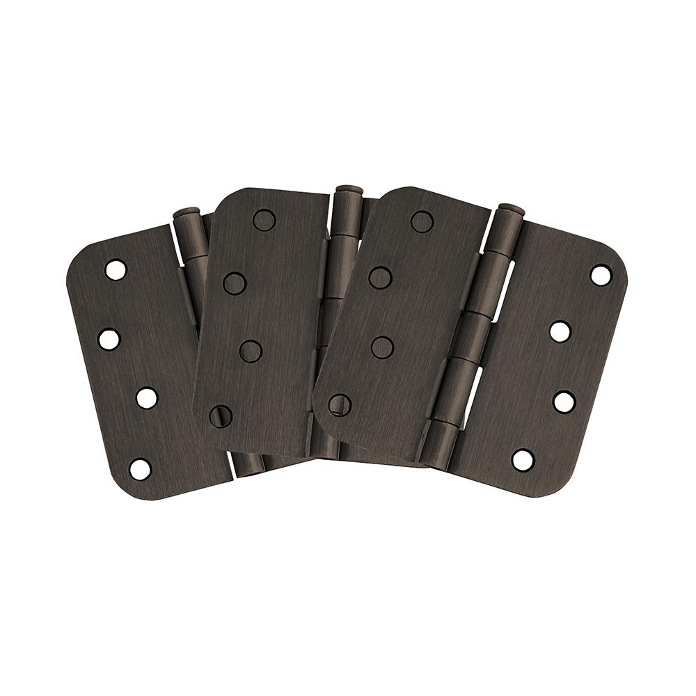 Design House 4 in. x 5/8 in. Radius Oil Rubbed Bronze Door Hinge Value ...
