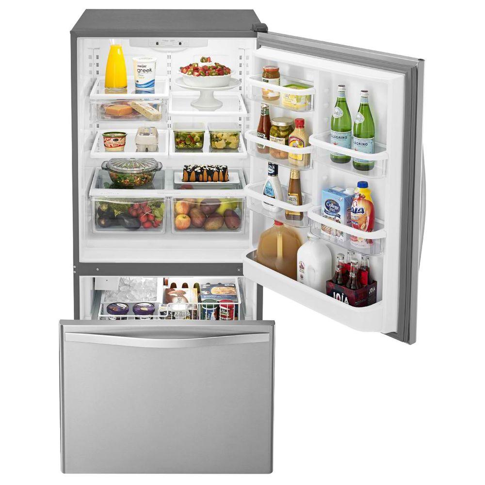 30 Inch Wide - Stainless Steel - Bottom Freezer Refrigerators ...