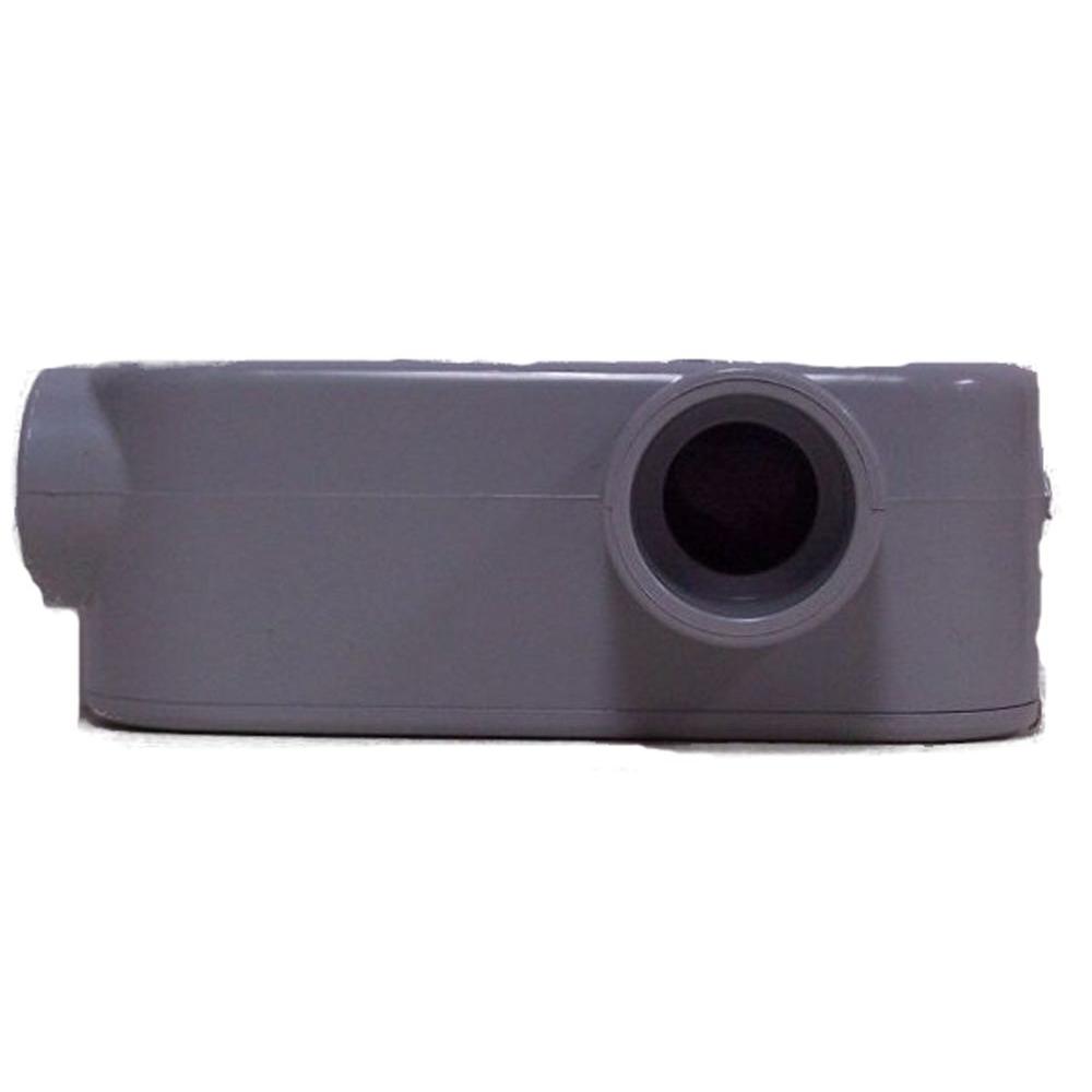 Vassallo 1-1/2 in. Type LR PVC Conduit Body-SLR50S - The Home Depot