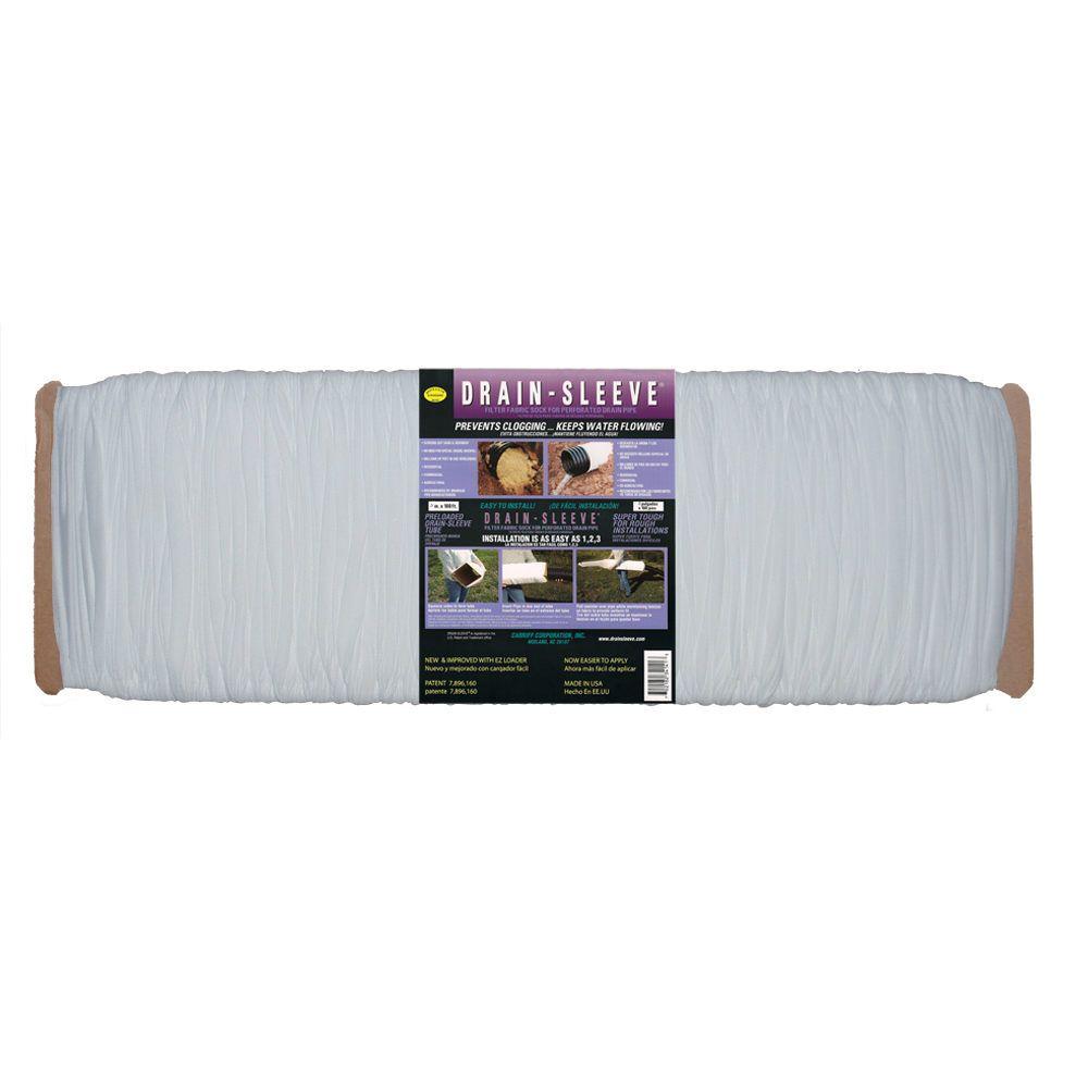 Drain-Sleeve 3 in. x 100 ft. Preloaded Filter Sock-34130-6 - The Home Depot