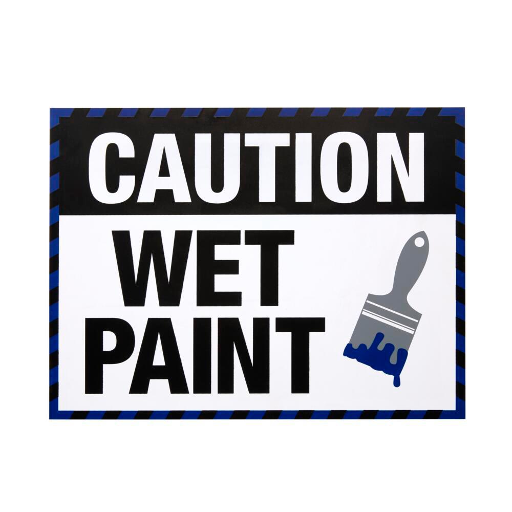 Everbilt 9 in. x 12 in. Plastic Wet Paint Sign-31755 - The Home Depot