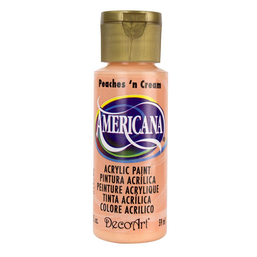 DecoArt Americana 2 oz. Peaches 'n Cream Acrylic Paint-DAO23-3 - The ...
