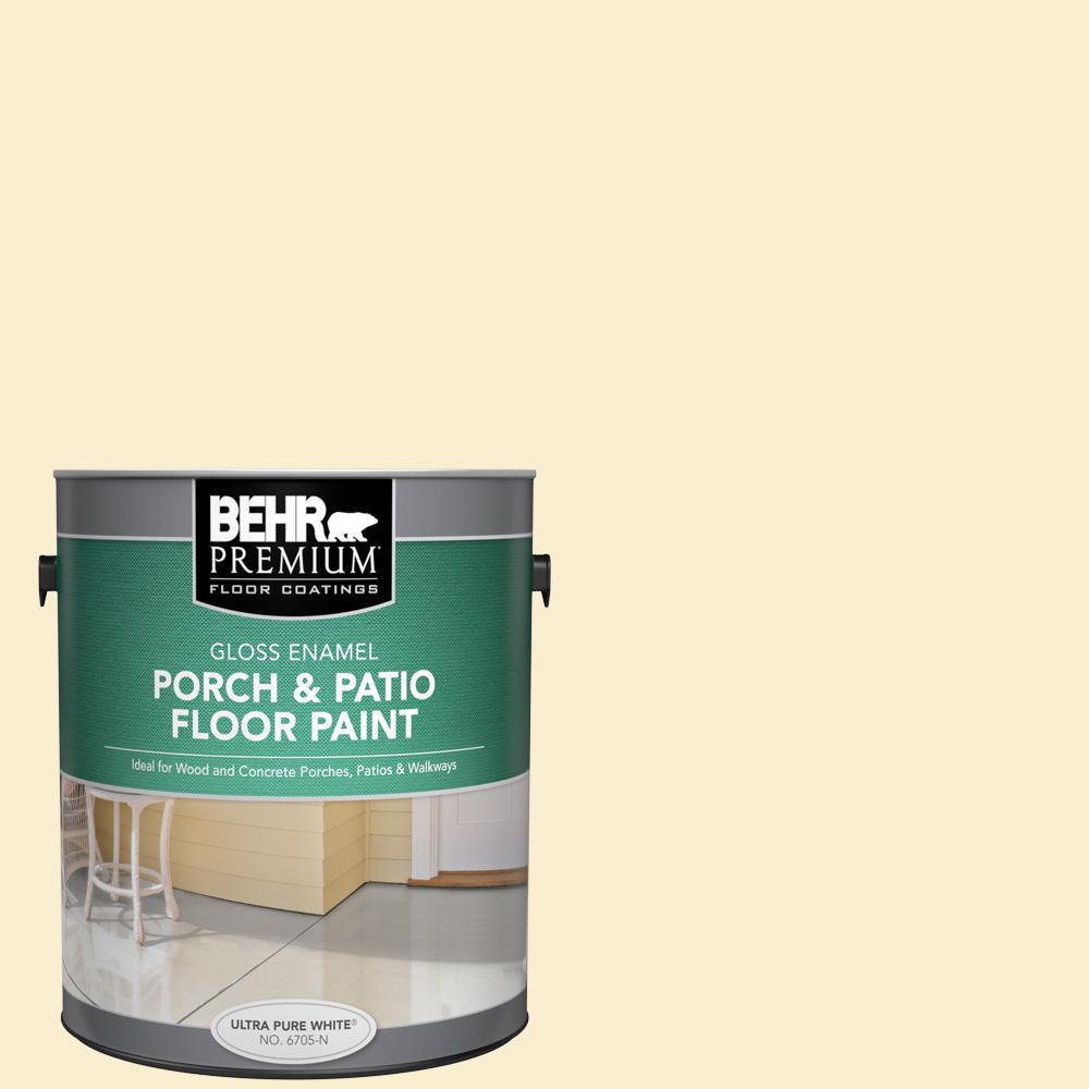 BEHR Premium 1 gal. #360A-2 Morning Sunlight Gloss Enamel Interior ...