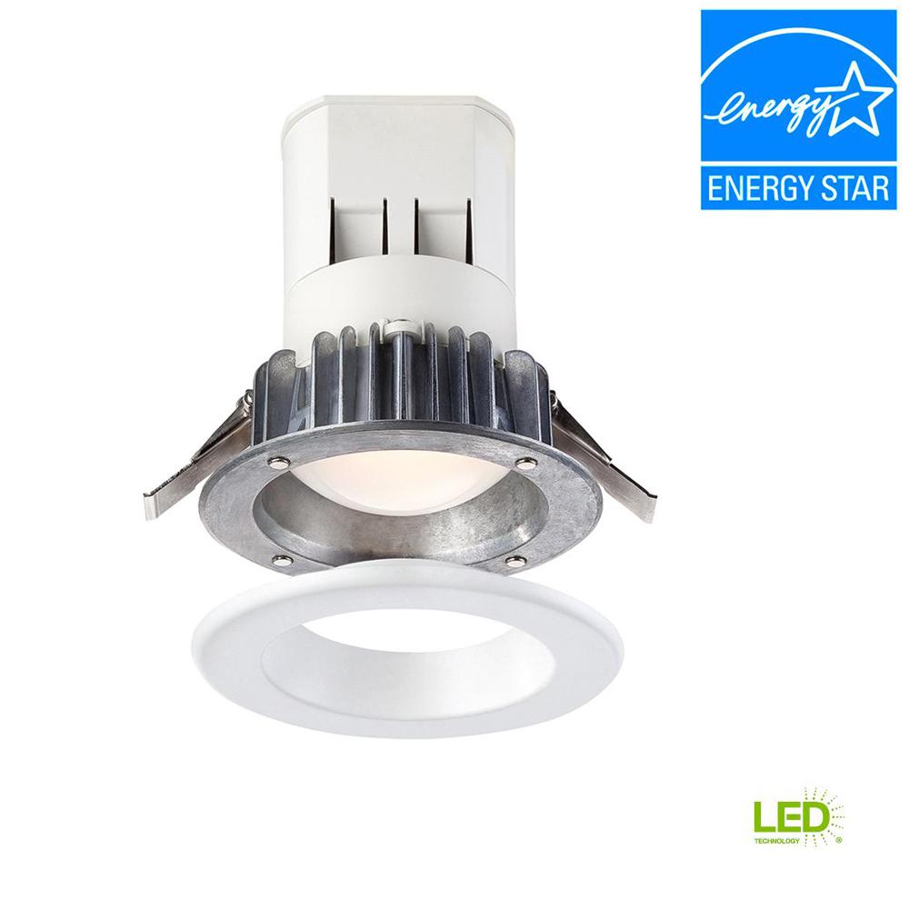 EnviroLite Easy Up 6 in. Warm White LED High Ceiling Recessed Light ...