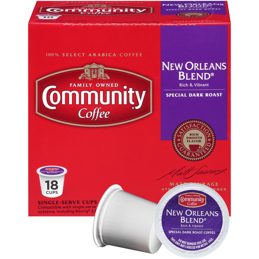 Community Coffee New Orleans Blend Special Dark Roast Coffee Single ...