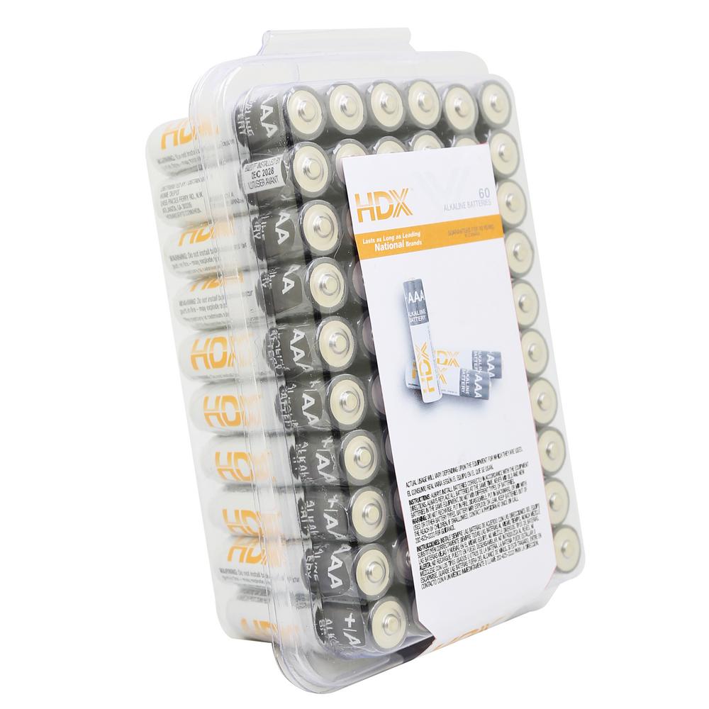 HDX HDX Alkaline Battery AA(60-Pack) – BrickSeek