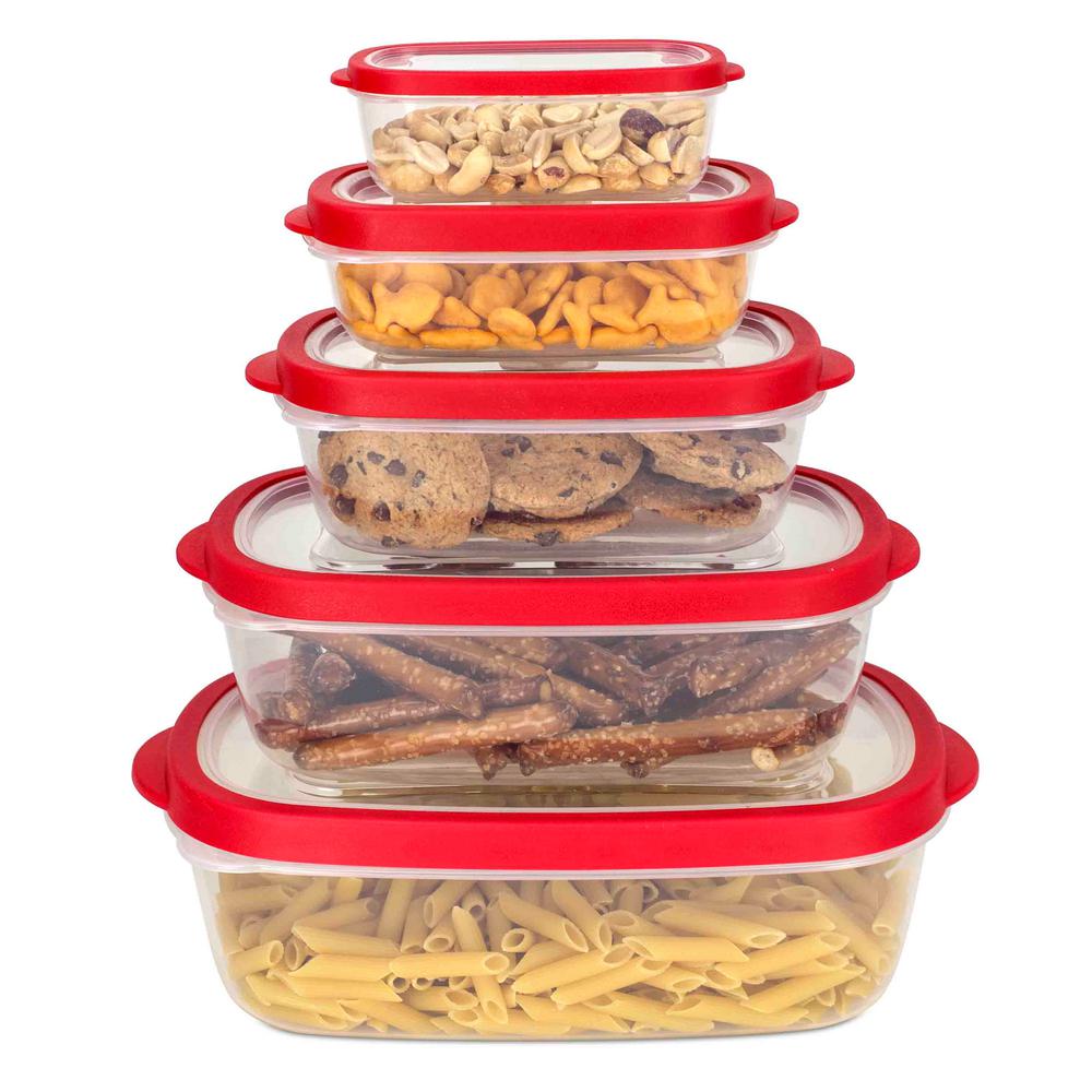 Home Basics 5-Piece Storage Containers SC44551 - The Home Depot