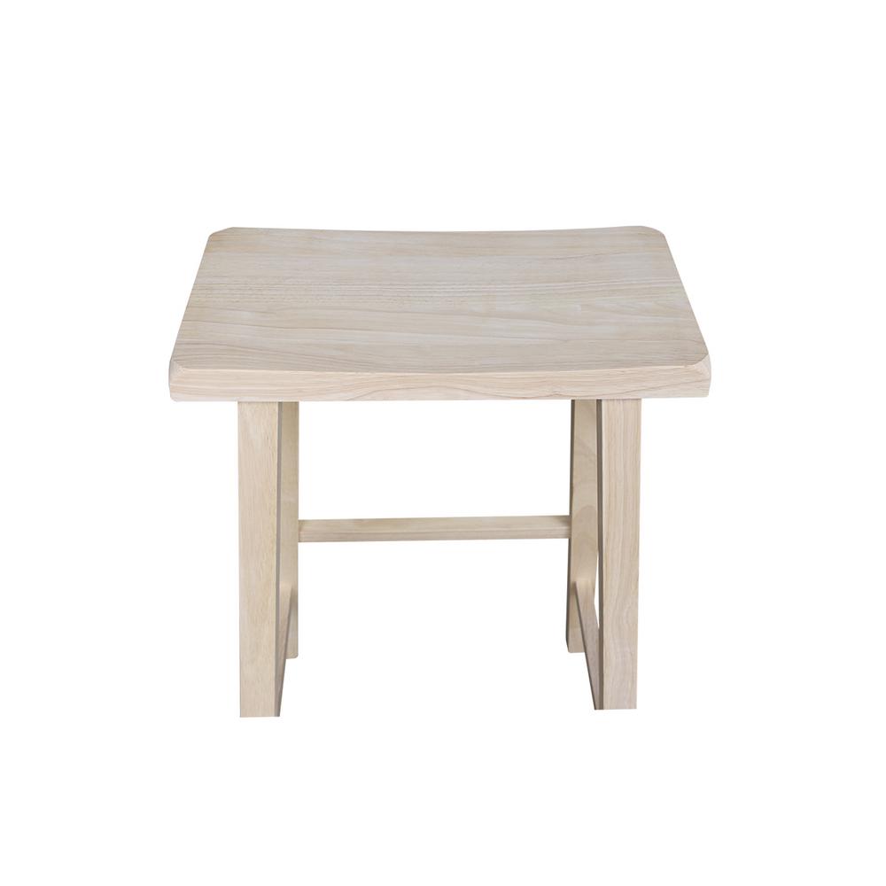 International Concepts 24 in. Unfinished Wood Bar Stool-1S-682 - The ...
