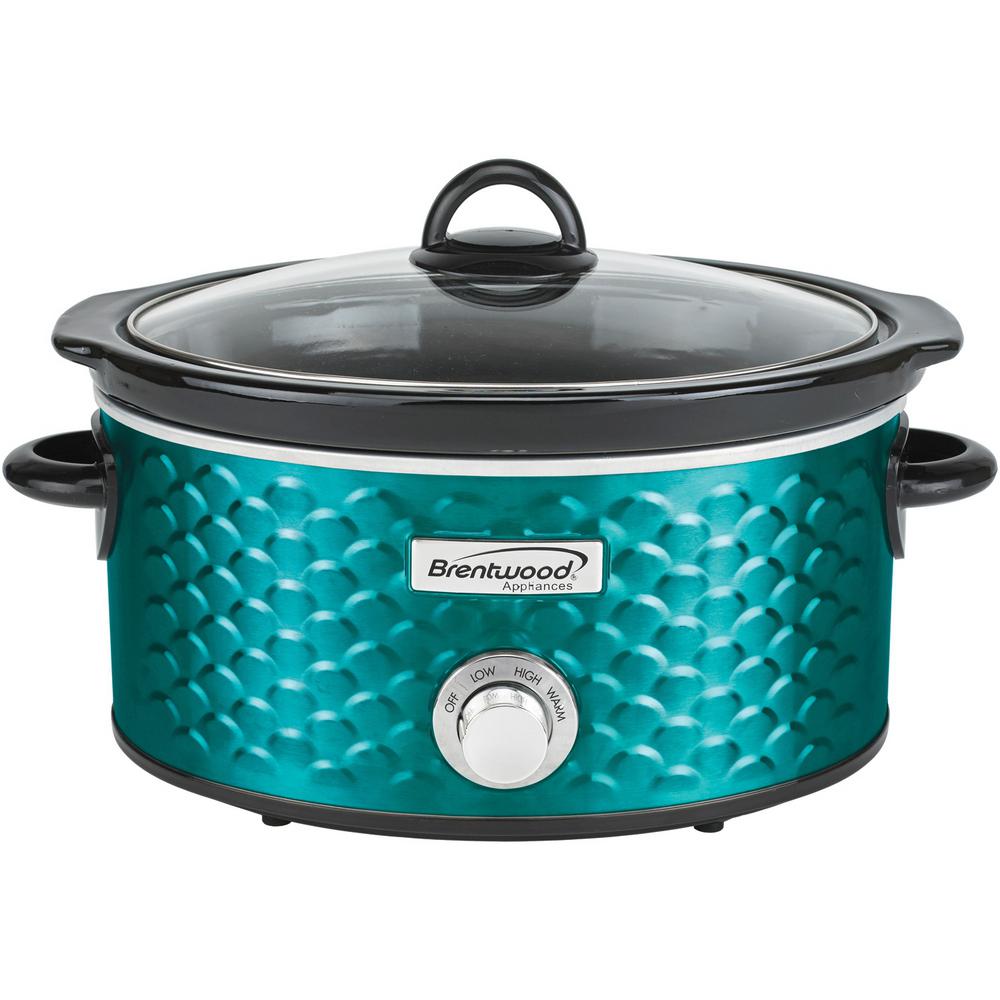 Uncanny Brands Bob Ross 2 Qt. Slow Cooker Blue SC2-BOB-BRO - The Home Depot