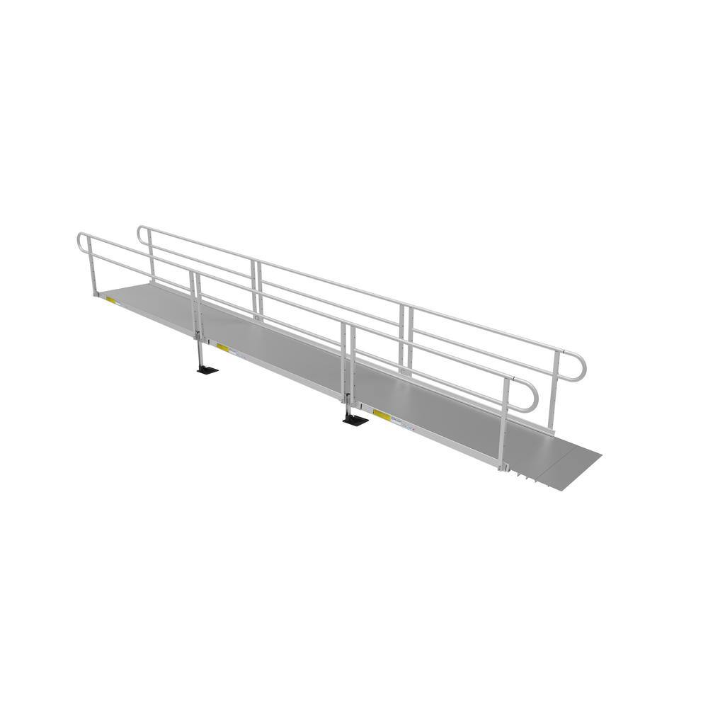 EZ-ACCESS PATHWAY 3G 22 ft. Wheelchair Ramp Kit with Solid Surface ...