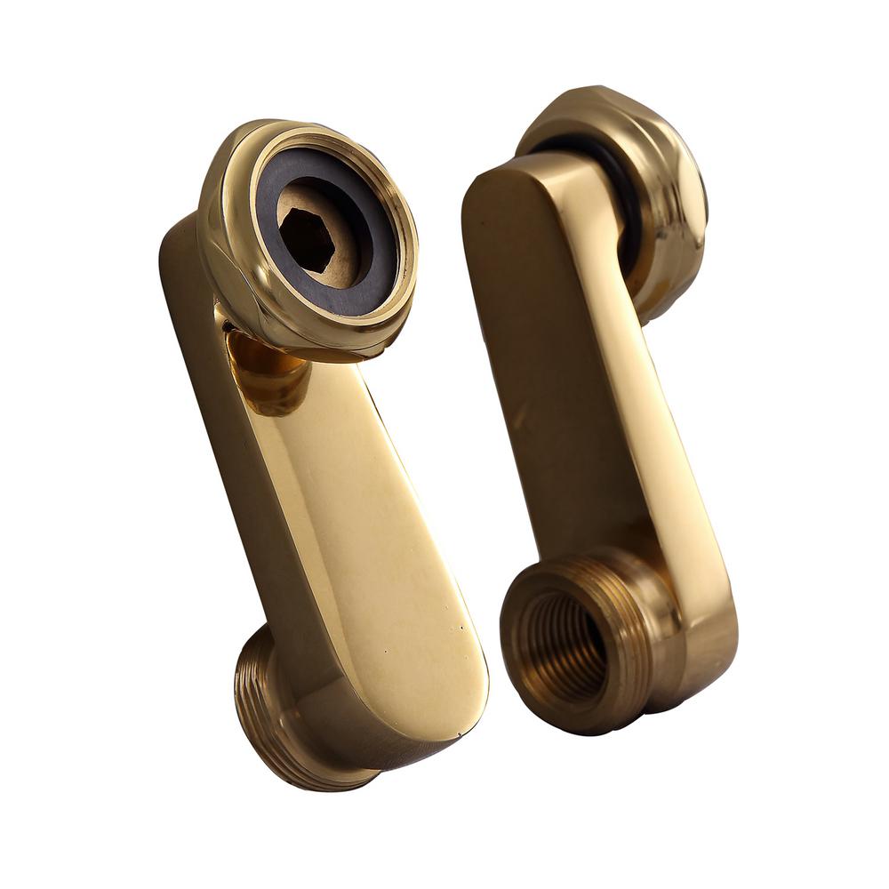 Barclay Products 3 in. Deck Mount Swivel Arms in Polished Brass-4501D ...