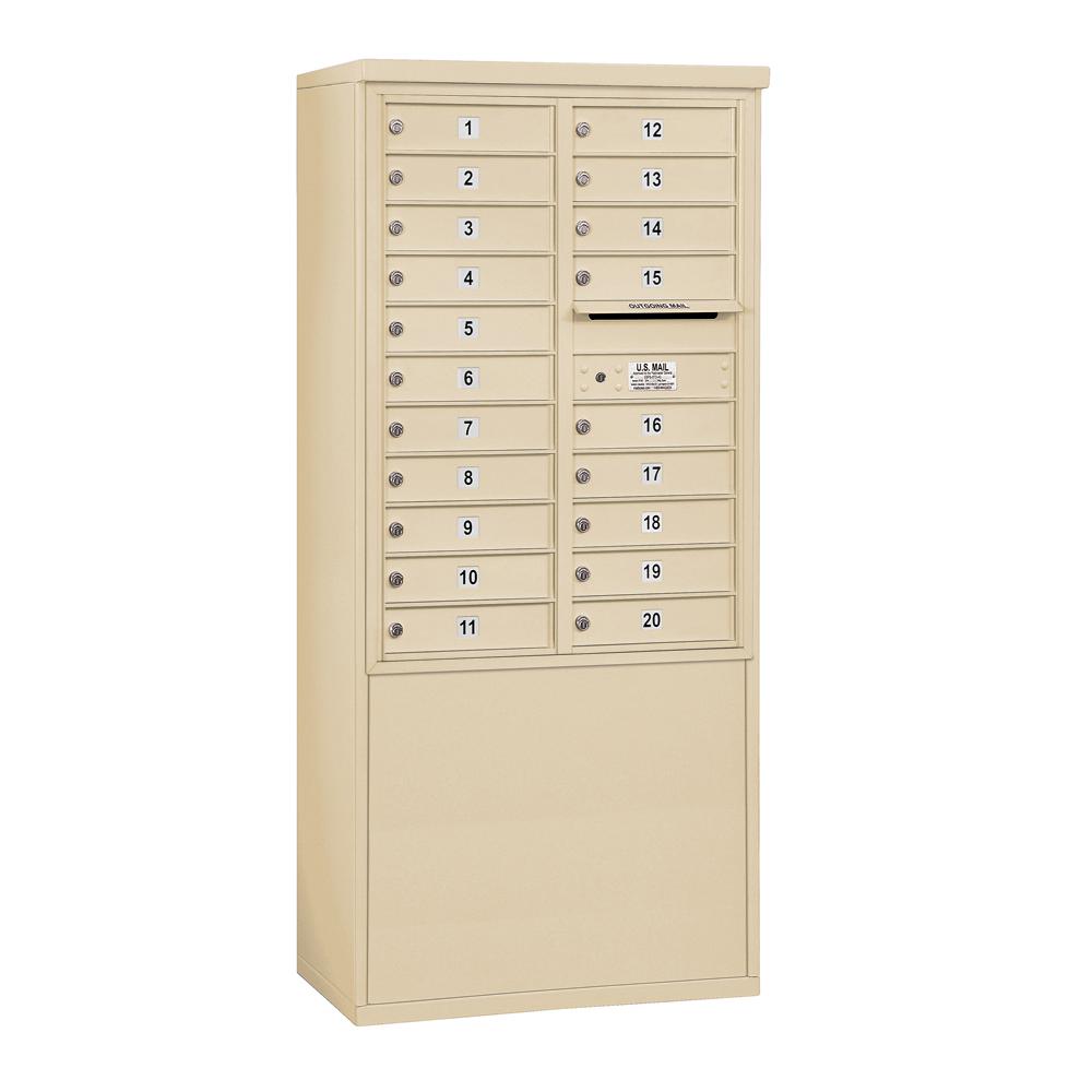 Salsbury Industries 3900 Horizontal Series 20-Compartment Free Standing ...