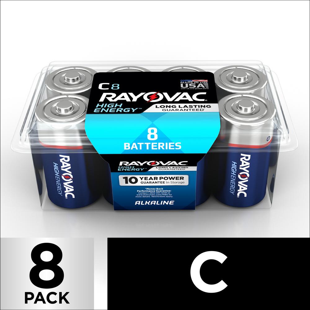 Energizer MAX C Batteries (4 Pack), C Cell Alkaline Batteries-E93BP-4 ...