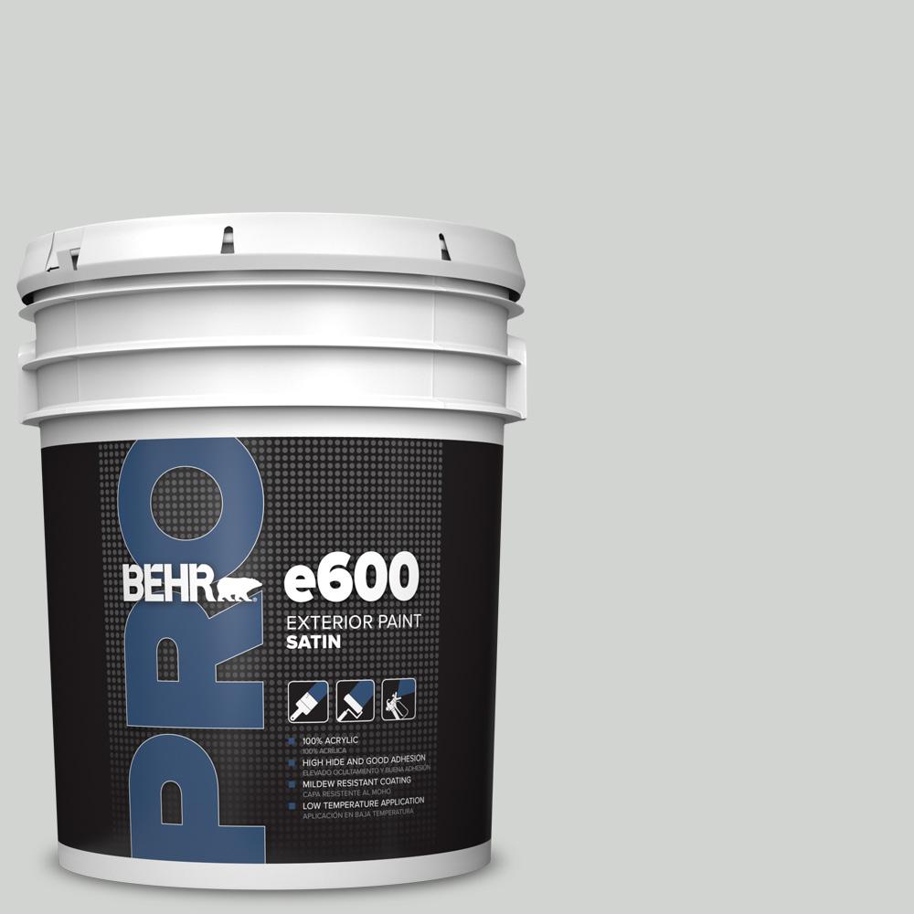 BEHR PRO 5 gal. #PPU26-11 Platinum Satin Enamel Exterior Paint-PR64005 ...