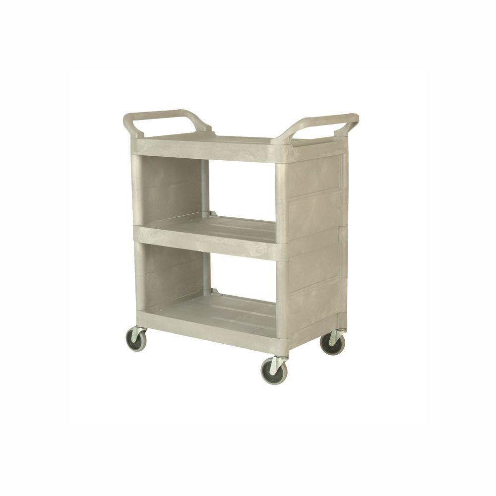 Rubbermaid Commercial Products Utility Cart with Enclosed End Panels ...