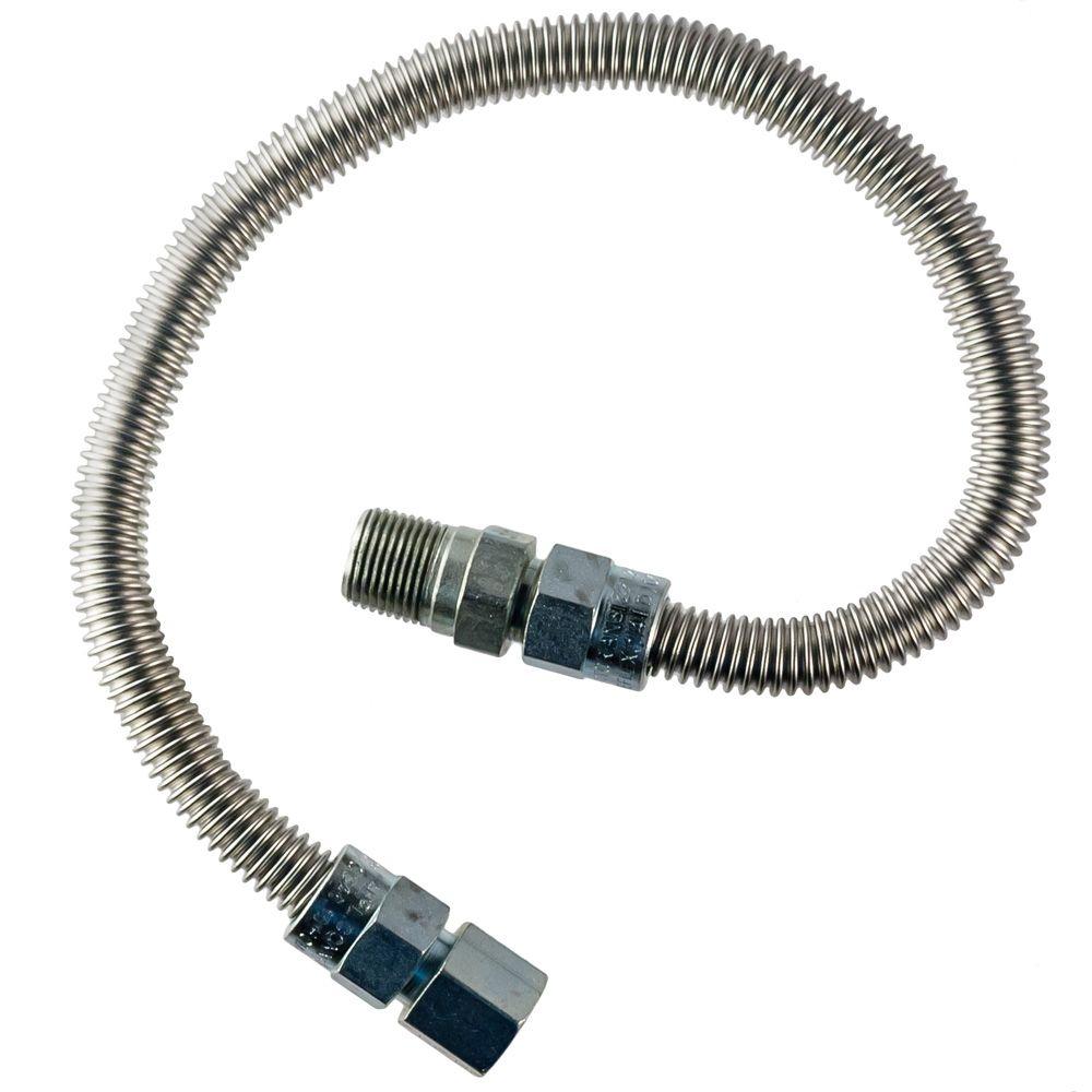 3/8 in. Compression x 1/2 in. FIP x 20 in. Braided Polymer Faucet ...