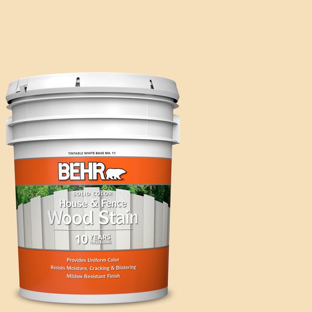 BEHR 5 gal. #350E-3 Oklahoma Wheat Solid Color House and Fence Exterior ...