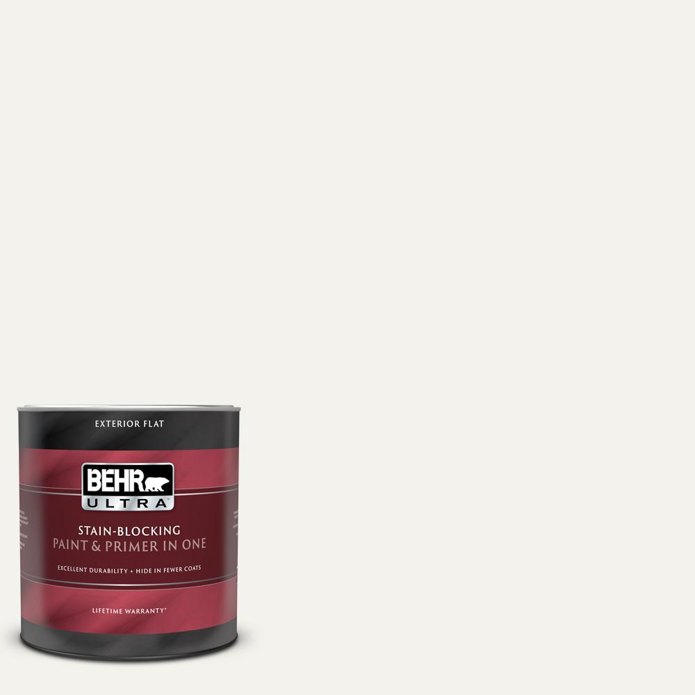BEHR ULTRA Home Decorators 1 qt. #HDC-MD-08 Whisper White Flat Exterior ... BEHR ULTRA Home Decorators 1 qt. #HDC-MD-08 Whisper White Flat Exterior ...