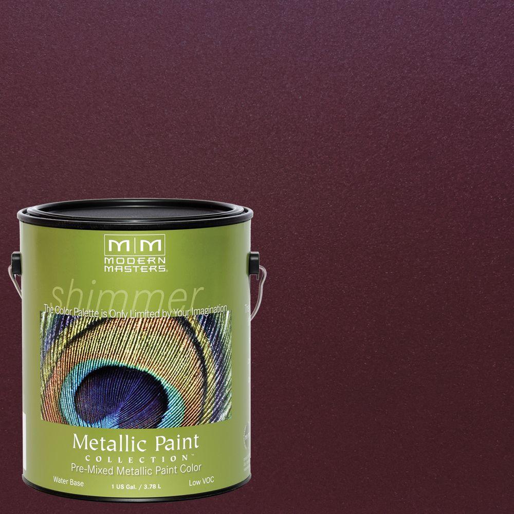 Modern Masters 1 gal. Black Cherry Metallic Interior/Exterior Paint ...