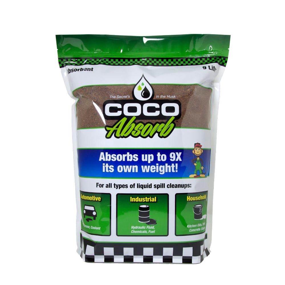 Coco Absorb 9 l Organic Spill Absorbent Bag-CCA-09LT-BAG-C - The Home Depot