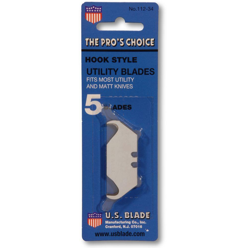 U.S. BLADE Heavy Duty Hook Blades Carded (5-Pack) (Set of 10)-U-112-34 ...