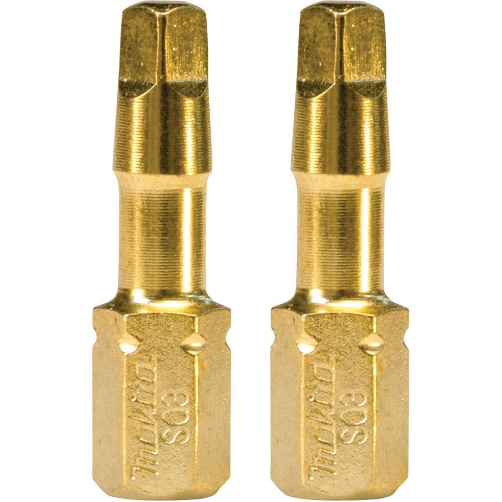 Makita Impact GOLD #3 Steel Square Insert Bit (2-Piece)-B-44725 - The ...