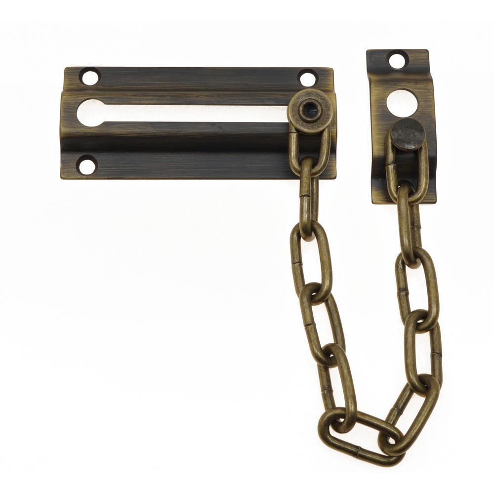 First Watch Security Polished Brass Chain Door Guard-1870 - The Home Depot