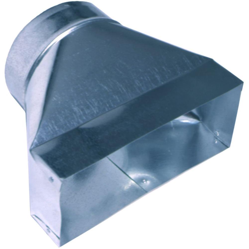 Master Flow 10 in. x 4 in. to 6 in. Register Box with Flange-RBF10X4X6 ...