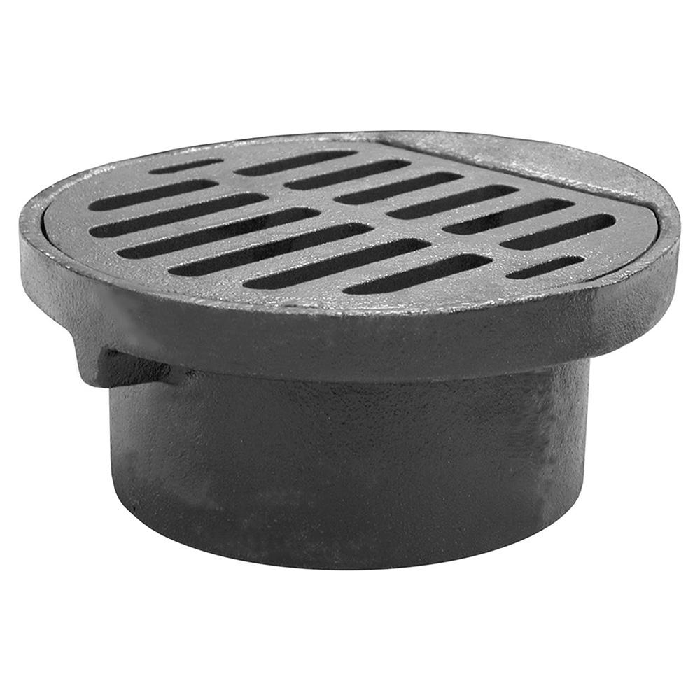 Jones Stephens 4 in. No Hub Cast Iron Area Drain with 6-11/16 in ...