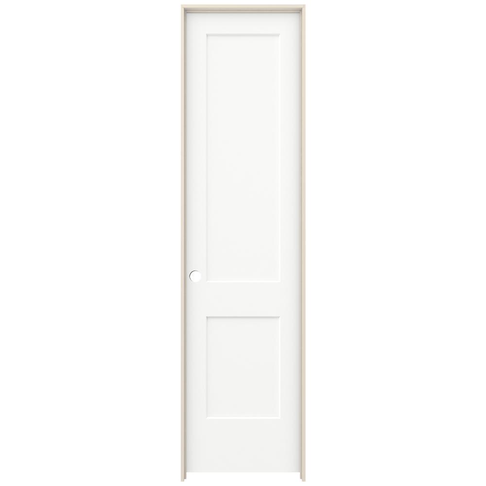 JELD-WEN 24 in. x 96 in. Monroe White Painted Right-Hand Smooth Solid ...