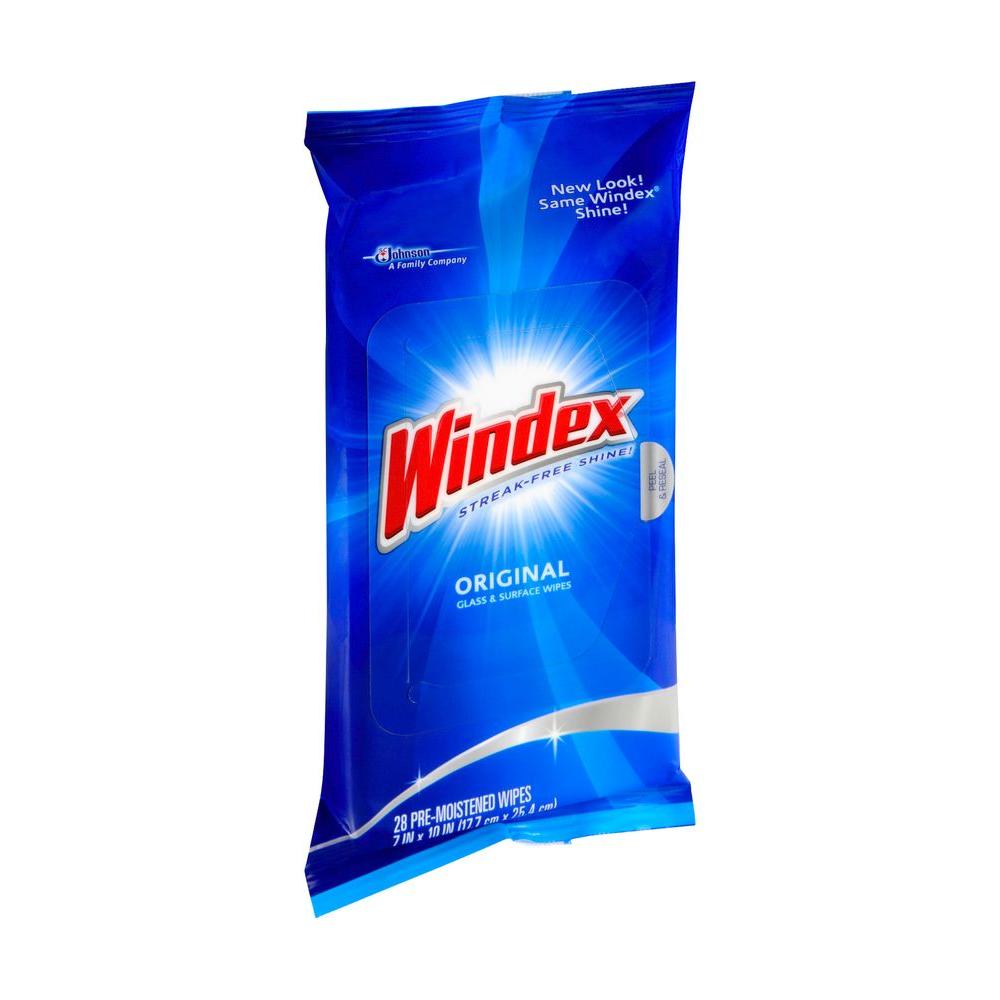 Windex Original Glass Cleaner Wipes 28-Wipes (12-Pack)-70232 - The Home ...