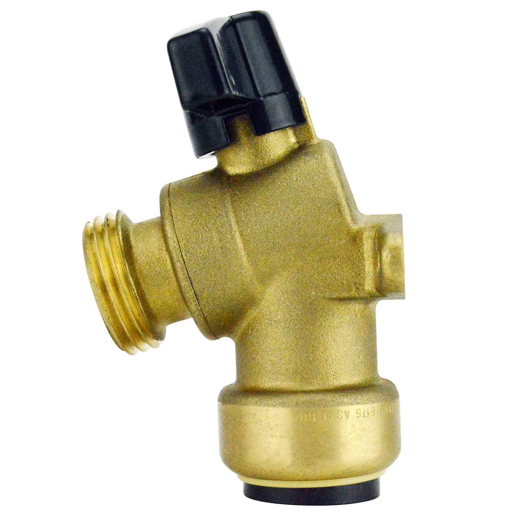 Tectite 1/2 in. Brass Push-To-Connect x 3/4 in. Garden Hose Thread ...
