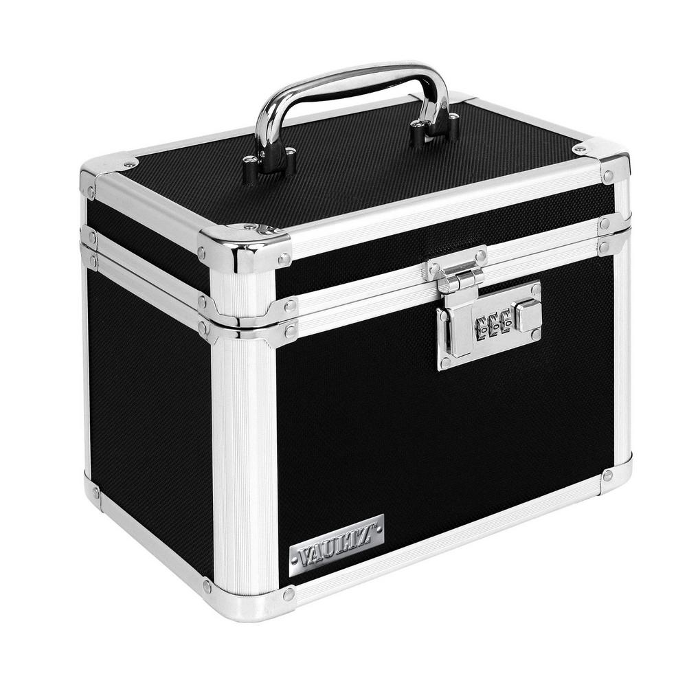 Vaultz Locking Small Storage Box Black Combination Lock VZ00641