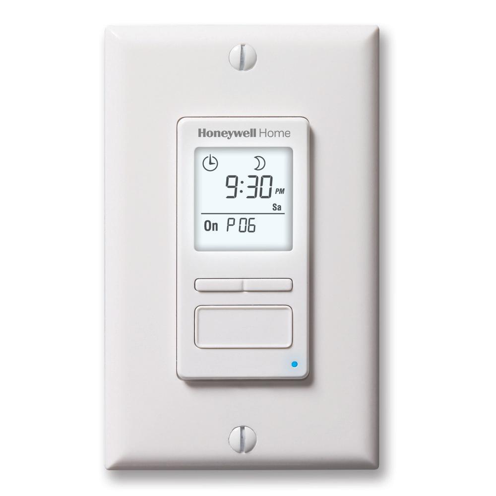 Honeywell Home 120 Volt 7 Day Programmable Indoor Light Switch Timer 