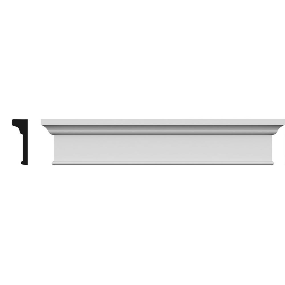 Fypon 1-1/8 in. x 4-1/2 in. x 90 in. Polyurethane Fluted Pilaster ...