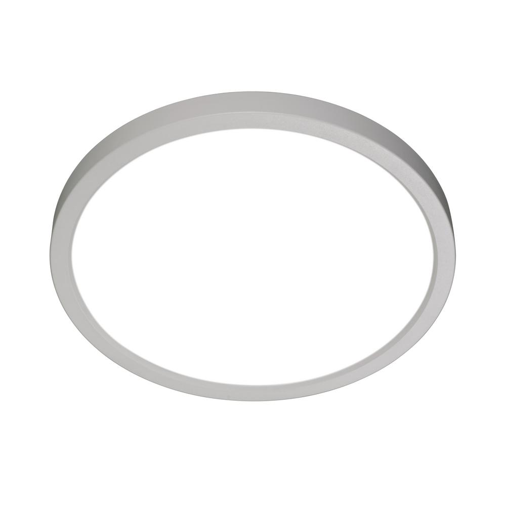 NICOR DSE9 9 in. Round White LED Flush Mount Ceiling Light, 2700K ...