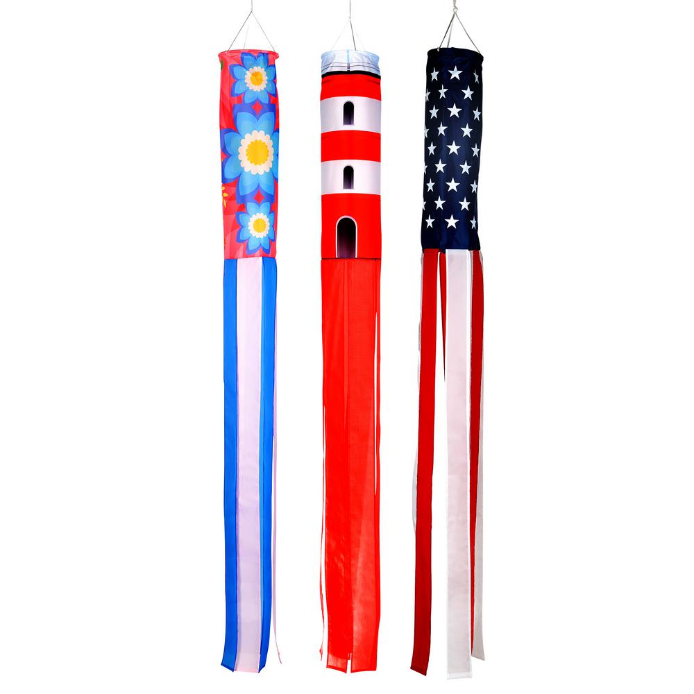 Trademark Innovations 60 in. Summer Season Windsocks - Flowers ...