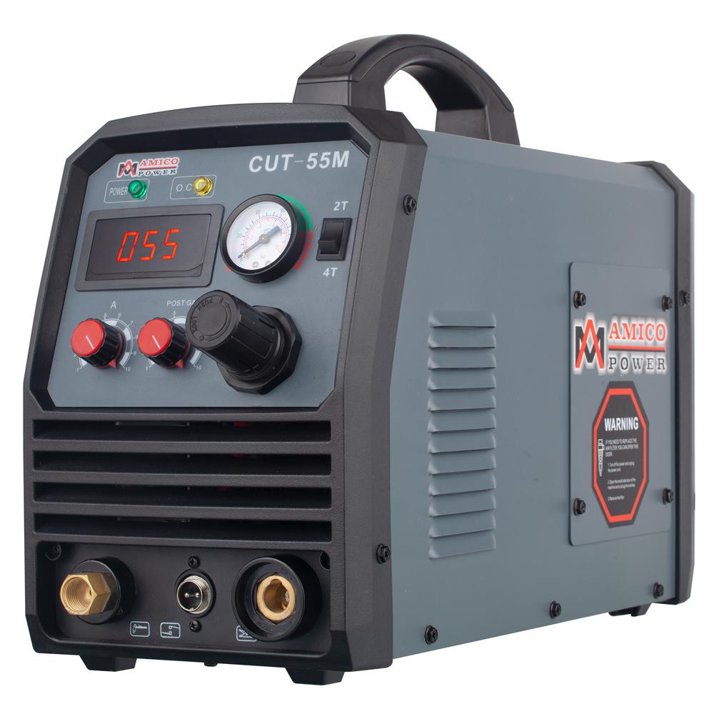 AMICO POWER 55 Amp 95-Volt to 260-Volt Wide Voltage Plasma Cutter with ...