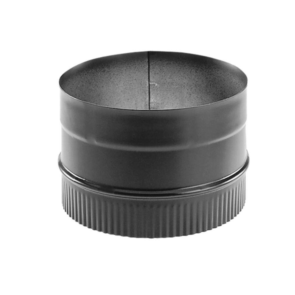 DuraVent DuraBlack 6 In Single Wall Chimney Stove Pipe Adapter 6DBK AD