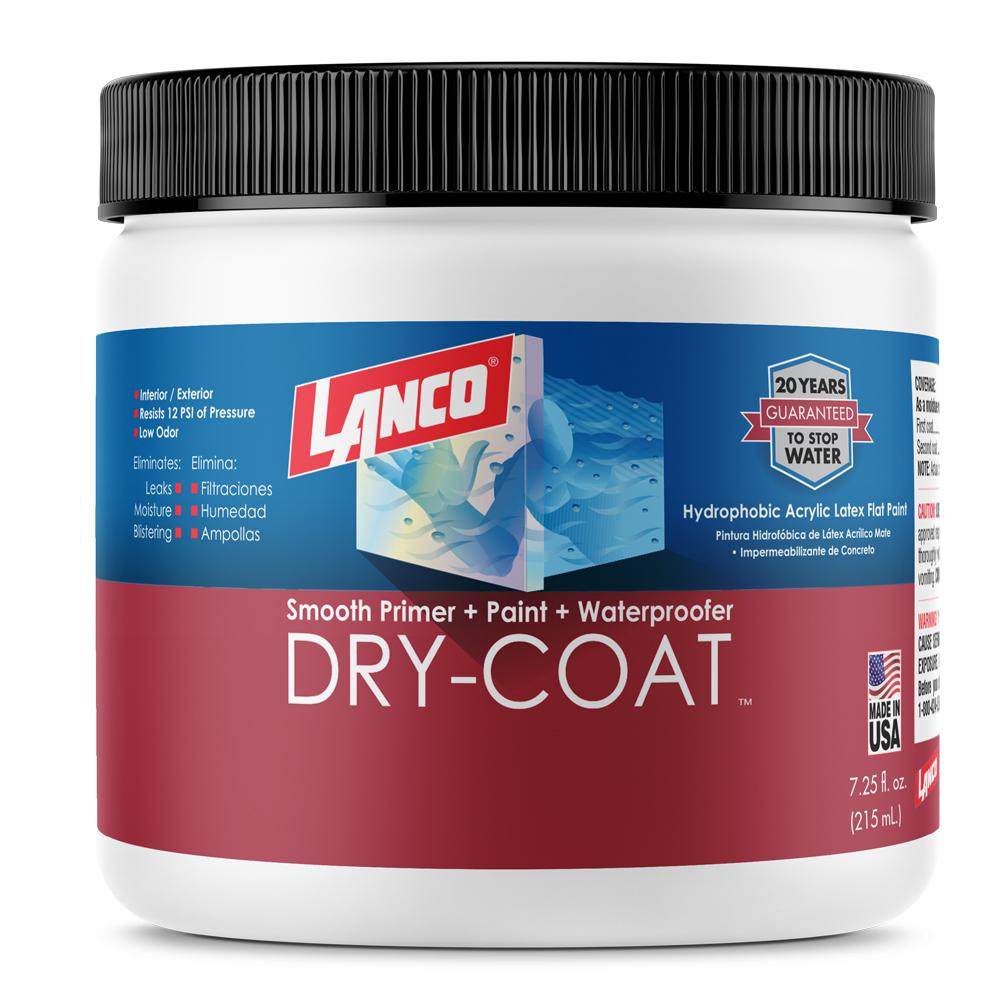 Lanco 1/4 qt. Dry Coat Flat White/Pastel Interior/Exterior Paint Sample ...