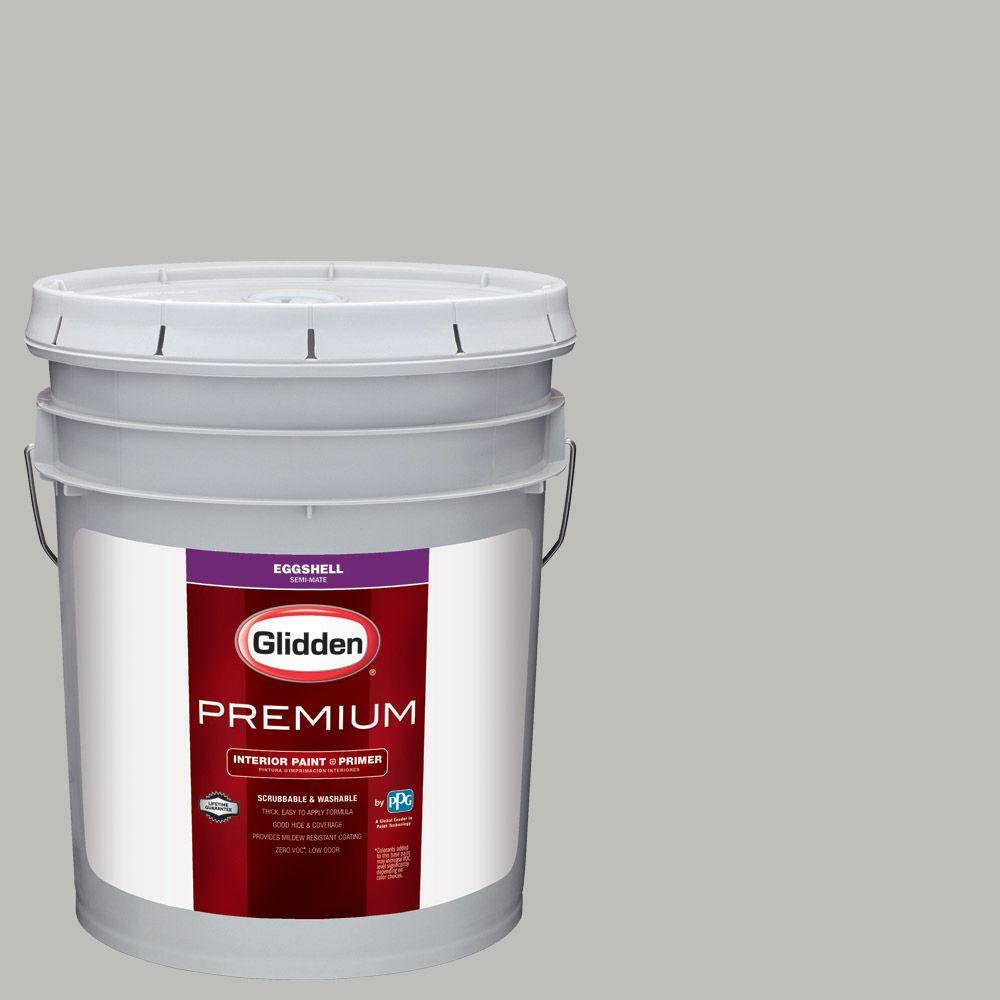 Glidden Premium 5 Gal HDGCN62 Pebble Grey Eggshell Interior Paint